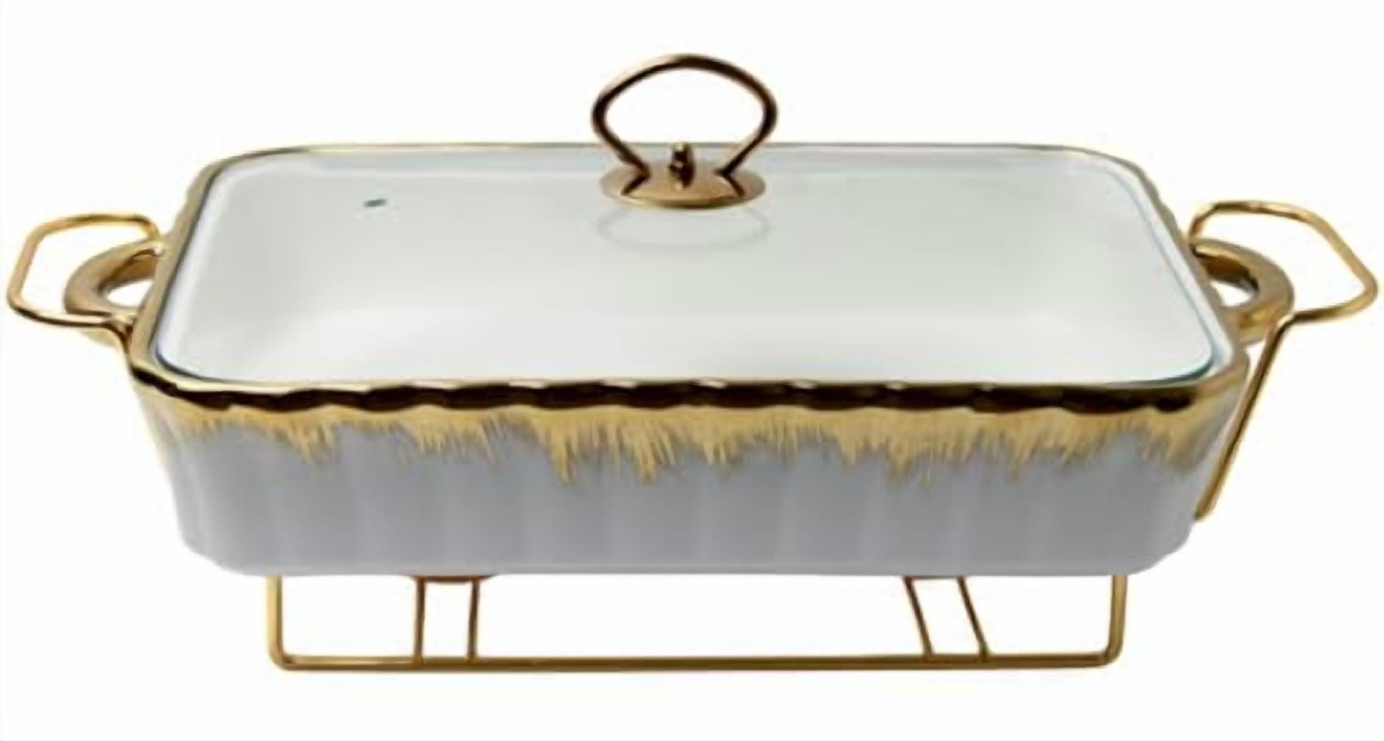 Ceramic Chafing Dish 12"x9" Chafer Buffet Catering Restaurant Water Pan ...