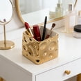 Ceramic Cheese-Shaped Desk Organizer Jar, Cute Pen Holder and Cosmetic ...