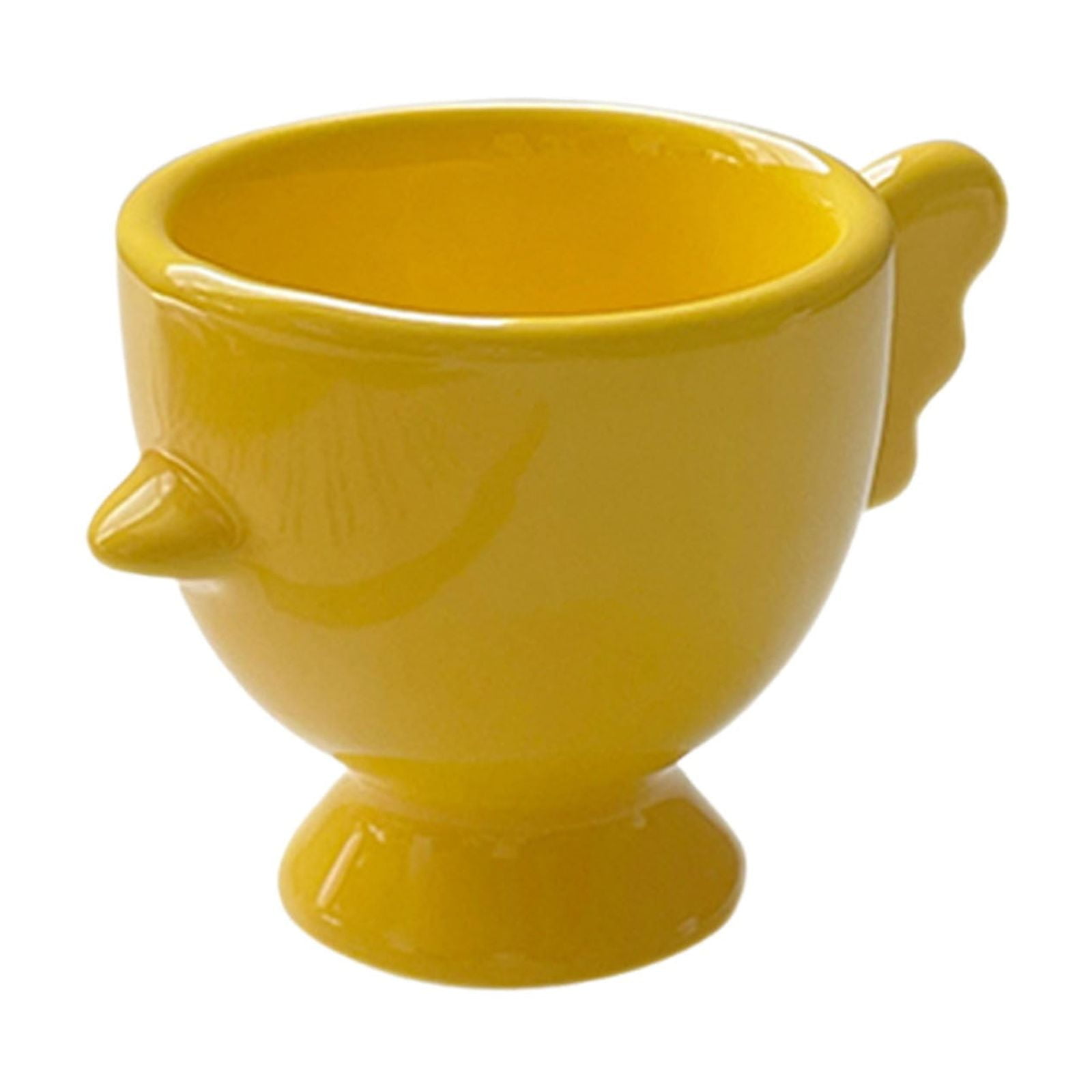 Ceramic Chicken Egg Cups for Kids | Hand-Glazed Cute Chick Design Egg ...