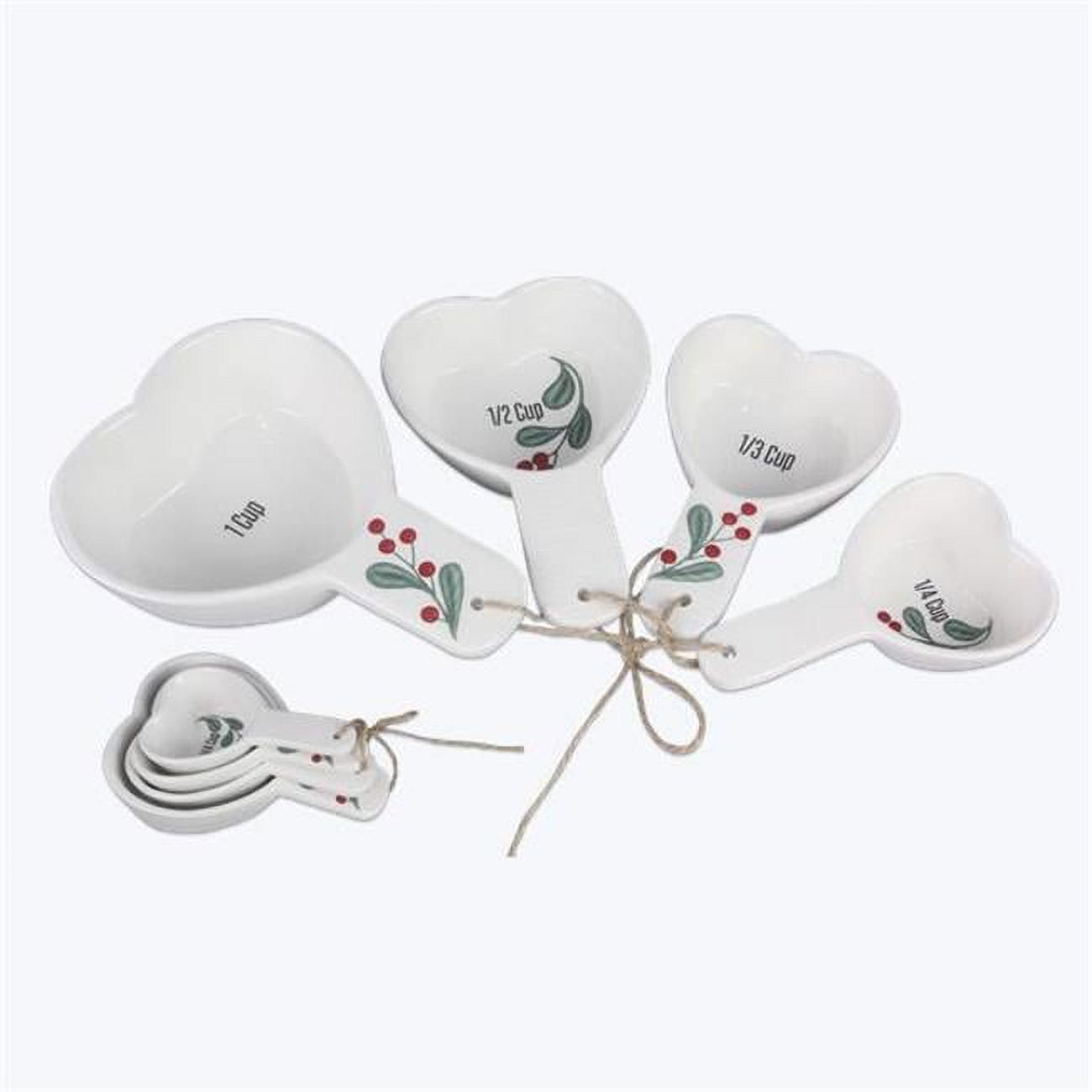 Ceramic Christmas Measuring Cups Set - 4 Piece - Walmart.com