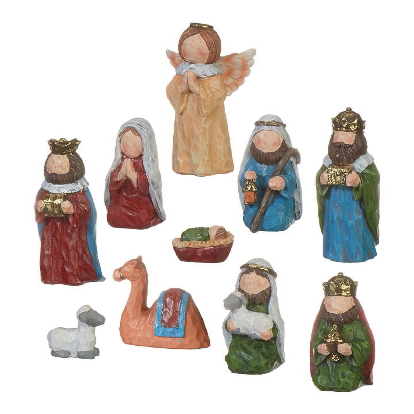 Raz Imports Holiday Heritage 3.75" Nativity, Set of 10 Figurines ...