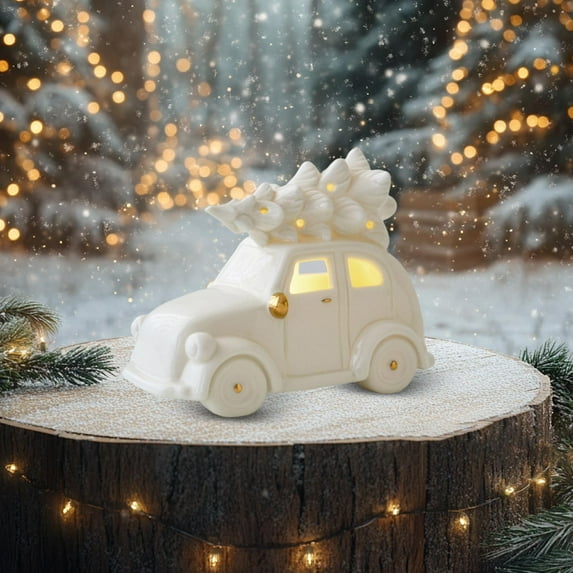 Ceramic Christmas Night Light, White Christmas Night Lights, Christmas ...