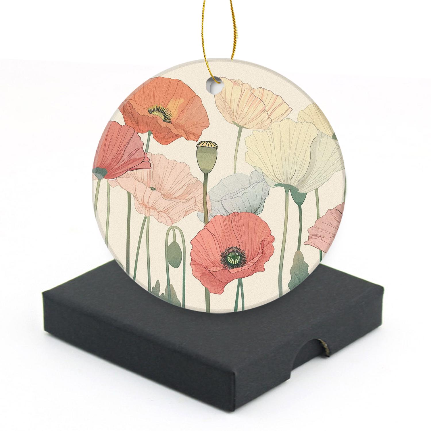 Ceramic Christmas Ornament Circle Pedent,Kiss Red Lipstick Mark in The ...