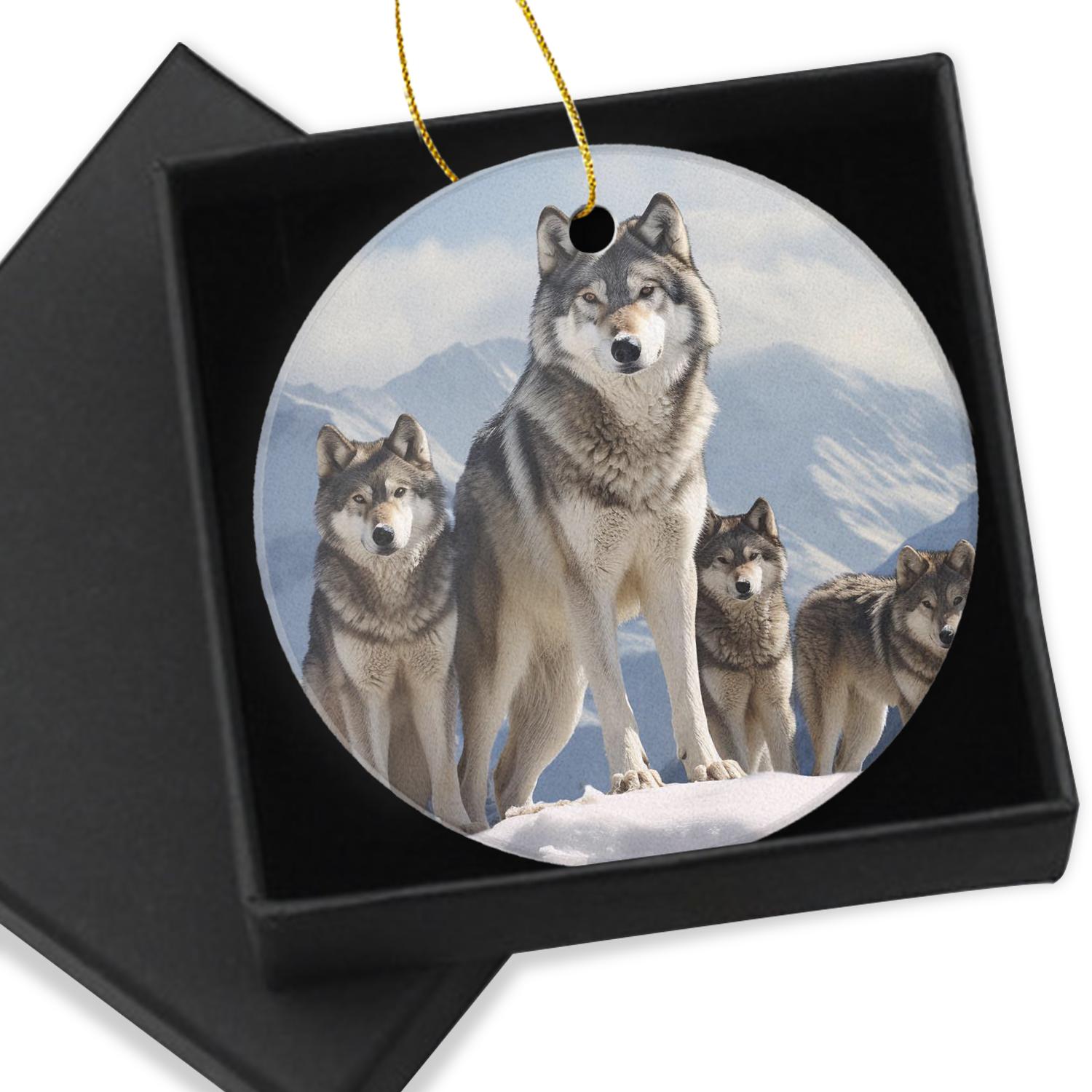 Ceramic Christmas Ornament Circle Pedent,National Symbol of USA Flag ...