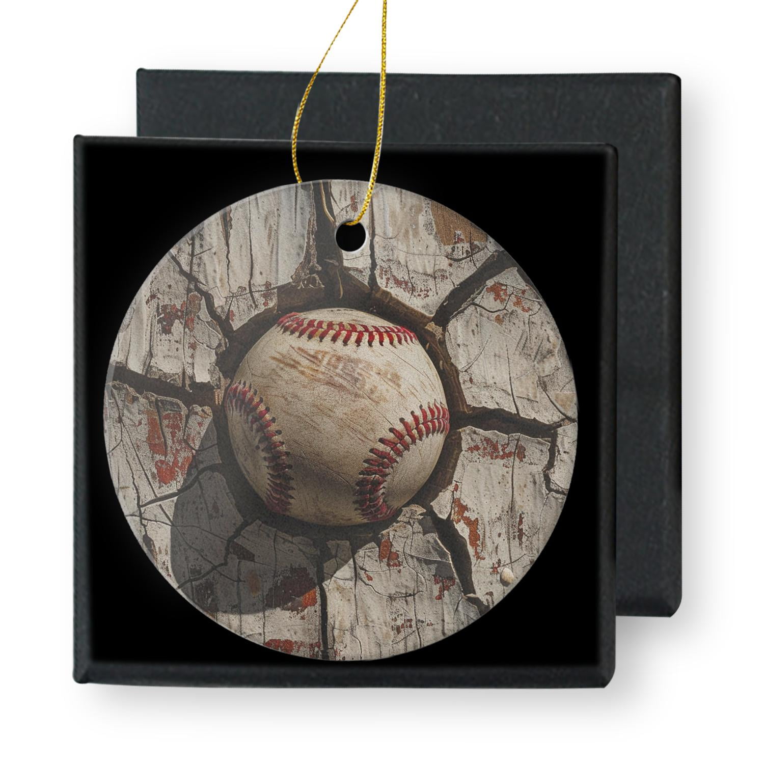 Ceramic Christmas Ornament Circle Pedent,Vintage Skull with Floral ...