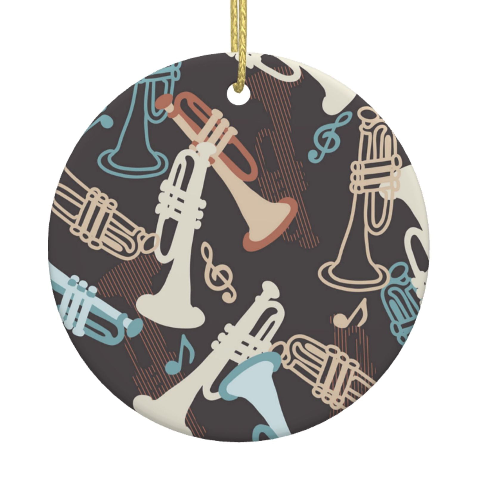 Ceramic Christmas Ornaments Tree Decorative Hanging Xmas Holiday ...