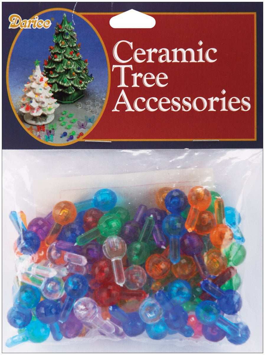 Ceramic Christmas Tree Bulbs .5" 100/Pkg: Medium Globe-Multi - Walmart.com