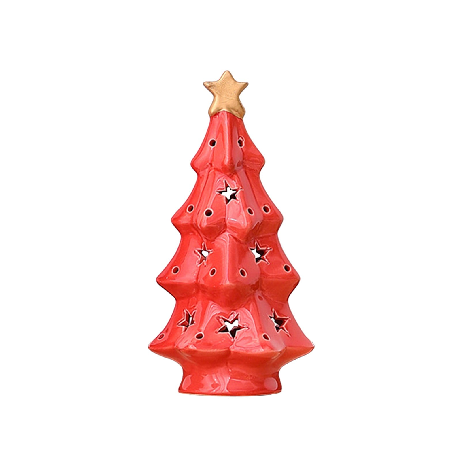 Ceramic Christmas Tree Desktop Ornament Household Decoration for Home ...