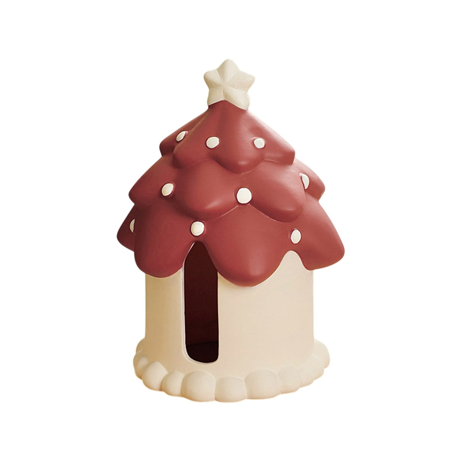 Ceramic Christmas Tree Tissue Box For Home Decor With Flip Top Lid And ...