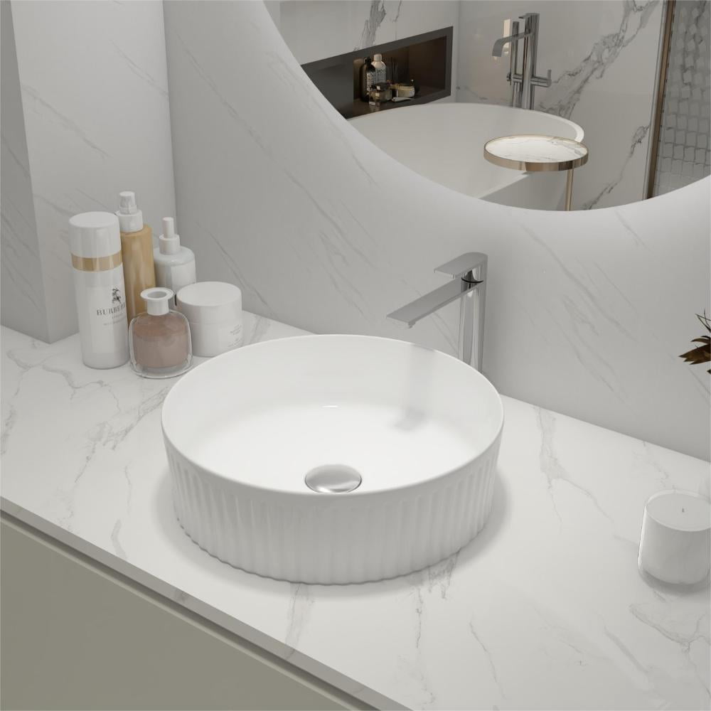 Ceramic Circular Vessel Bathroom Sink Art Sink - Walmart.com