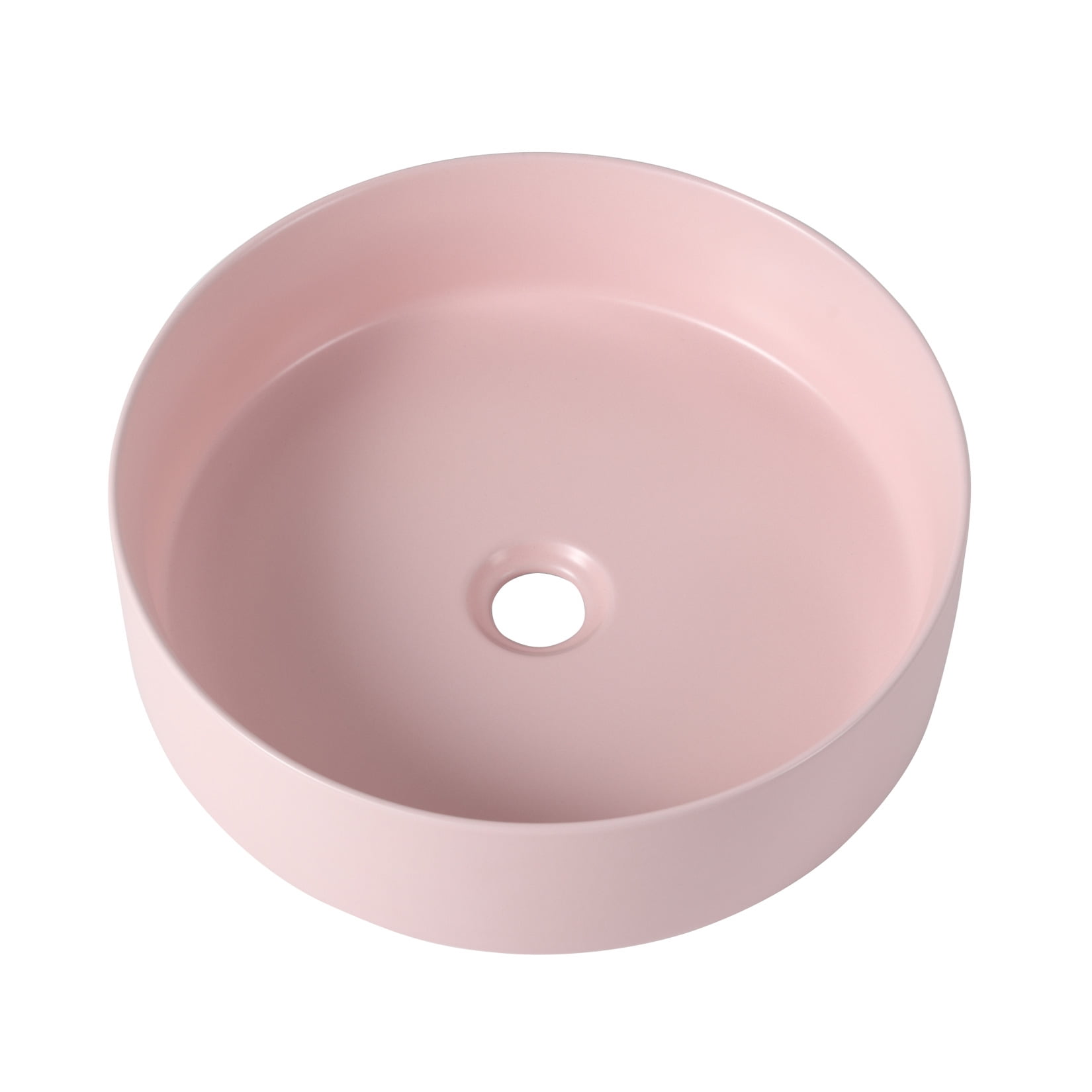 Ceramic Circular Vessel Sink Vanity, Bathroom Vessel Sink, Modern Round ...