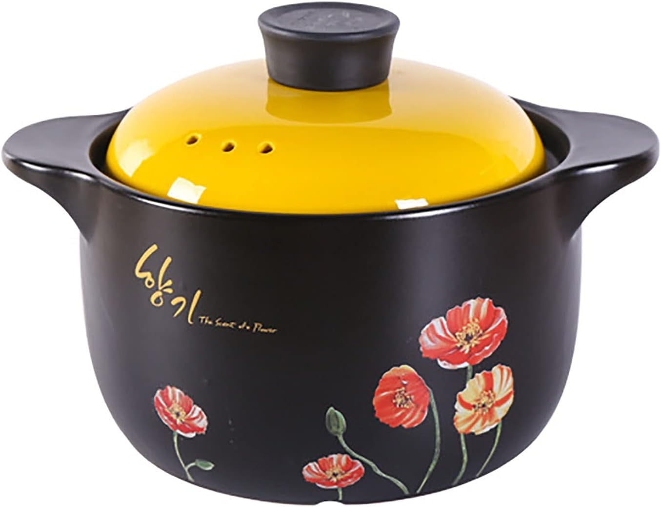 Ceramic Clay Pot with Lid for Cooking Stew Pot Ceramic Hot Pot Soup ...
