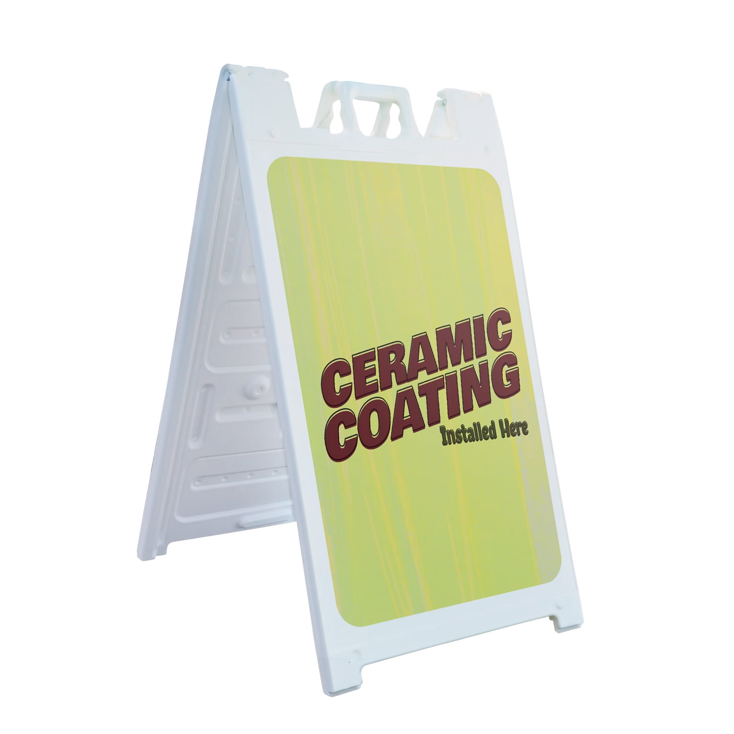 Ceramic Coating 24" x 36" Double Sided A-Frame Sidewalk Sign, Includes ...