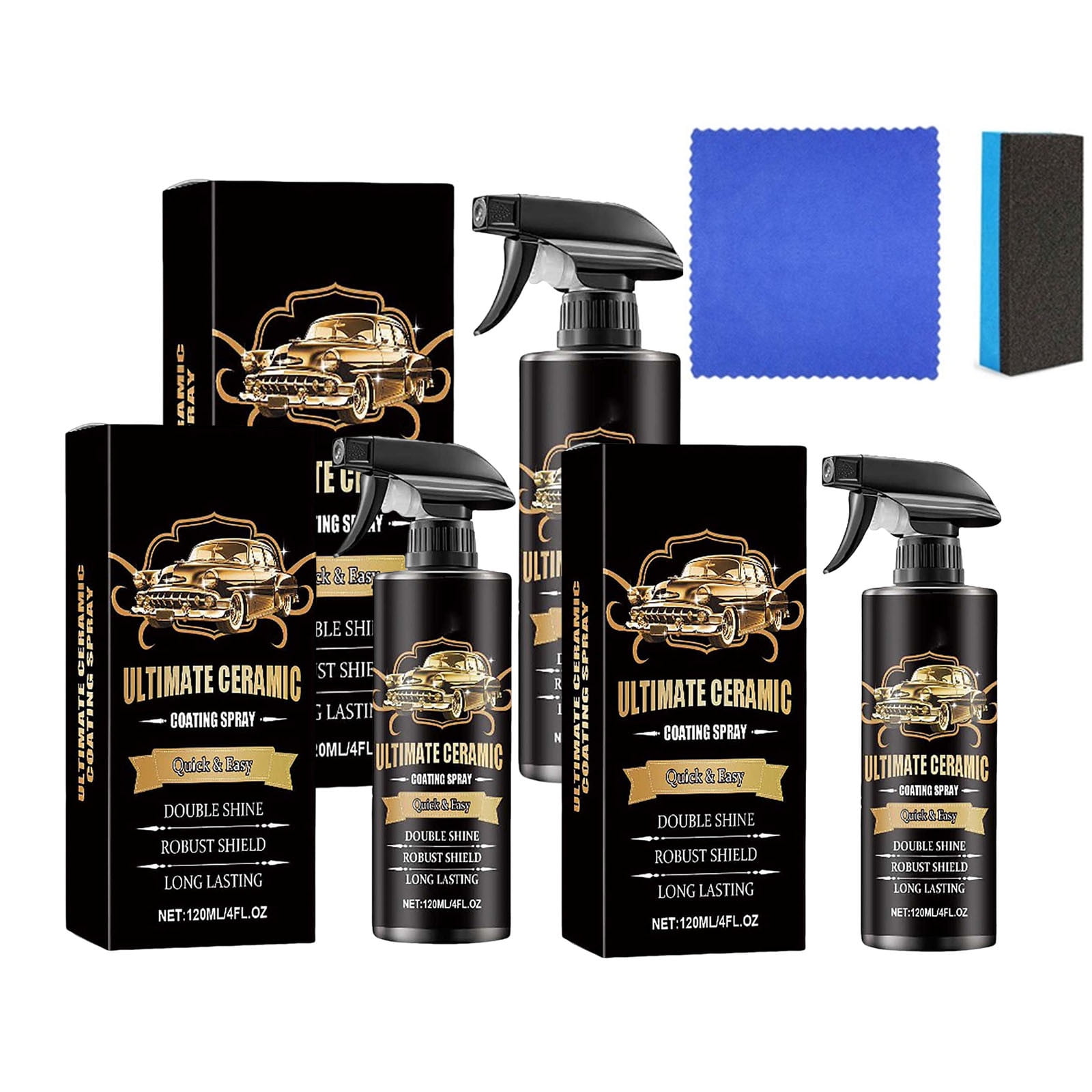 Ceramic Coating for Cars Polish, Spray Coating Agent, Unmatched Shine ...