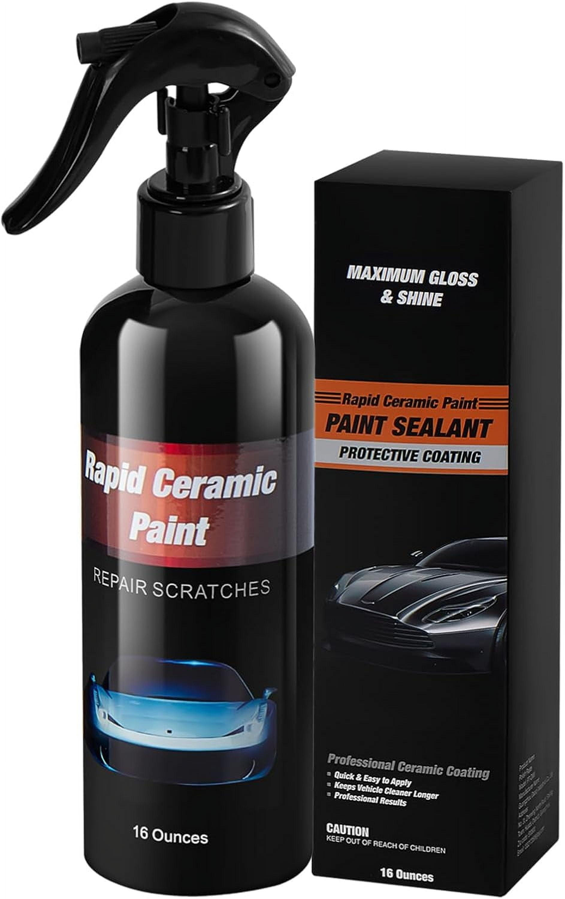 Ceramic Coating For Cars, Rapid Ceramic Spray Paint, Shiny Car Waxs Stuff,Gloss Hydrophobicty ...