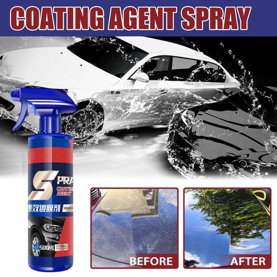 Ceramic Coating Spray for Cars, Hydrophobic Auto Wax Forms Scratch ...