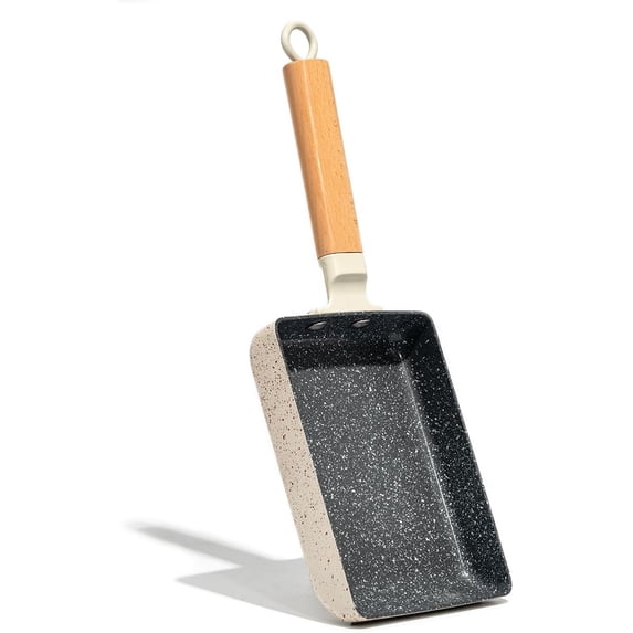 Ceramic Coating Square Japanese Tamagoyaki Omelette Small Skillet, Non ...