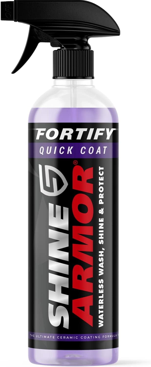 Ceramic Coating Top Coat for Cars Fortify Quick Car Wax Polish Spray Waterless Wash & Wax ...