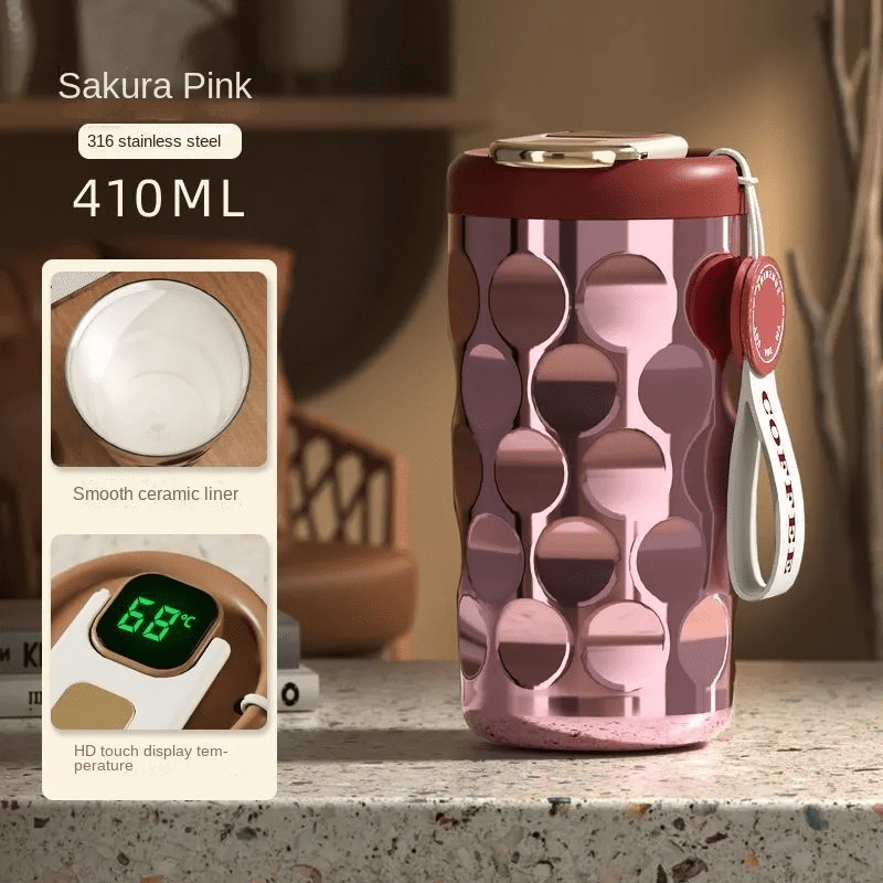 Ceramic Coffee Cup High-Value Smart Insulated Cup Stainless Steel ...