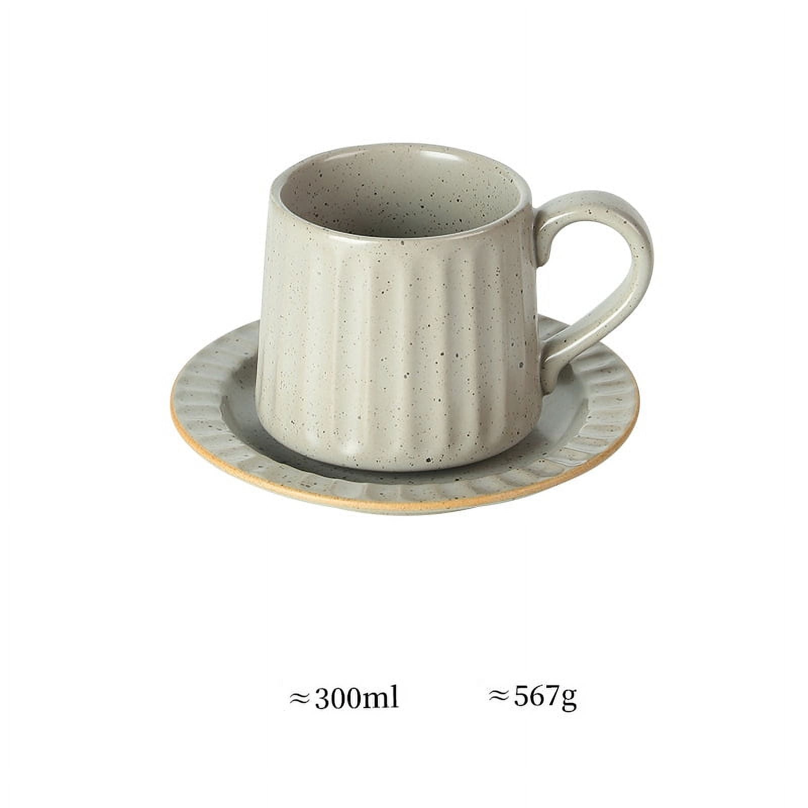 Ceramic Coffee Cup Set European American Roman Ear Hanging Flower Cups ...