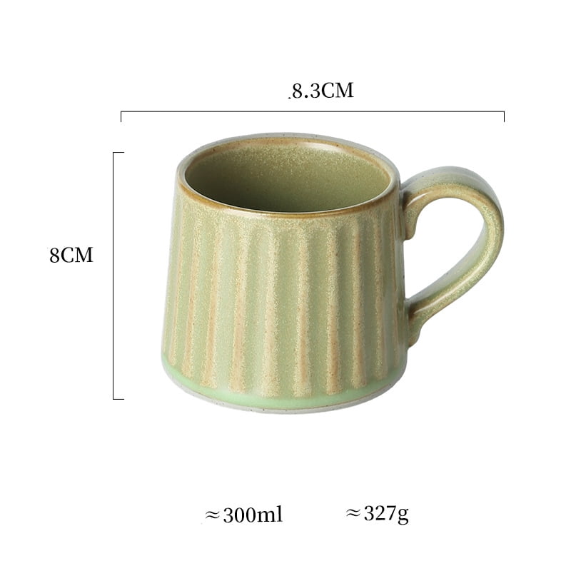 Ceramic Coffee Cup Set European American Roman Ear Hanging Flower Cups ...