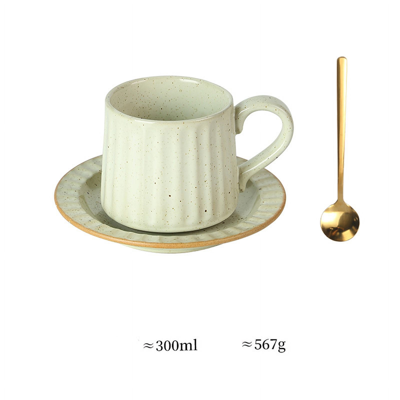 Ceramic Coffee Cup Set European American Roman Ear Hanging Flower Cups ...
