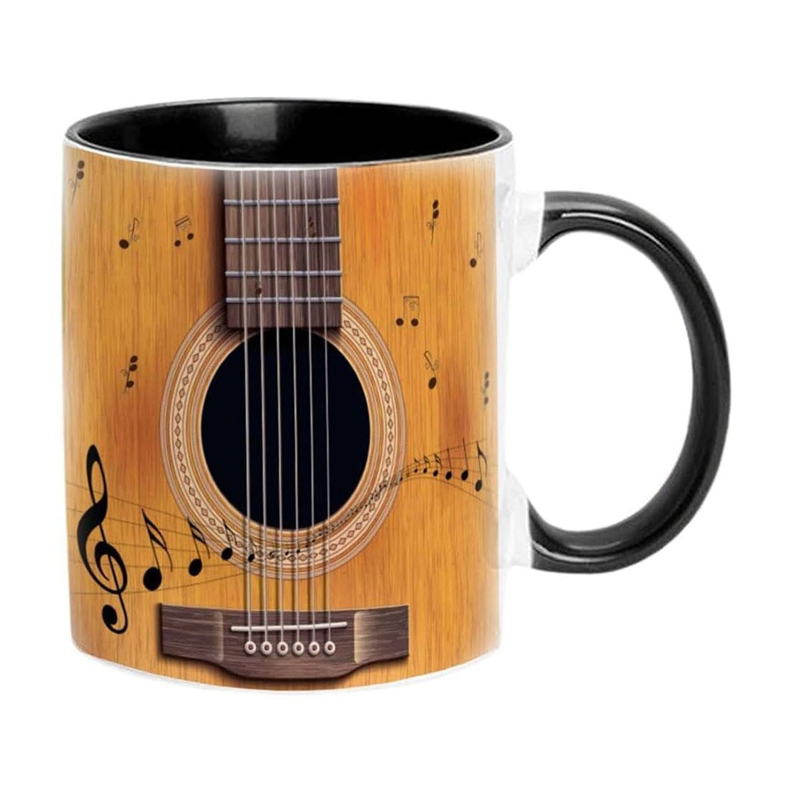 Ceramic Coffee Mug Funny Music Note Coffee Mug | Guitars Piano Violin ...