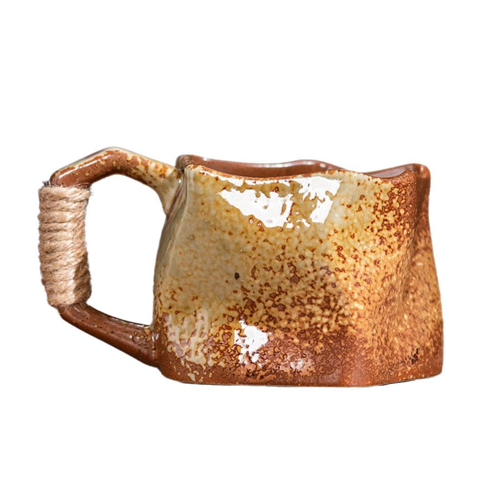 Ceramic Coffee Mug, Handmade Irregular Shaped Coffee Mug, Unique Rustic ...