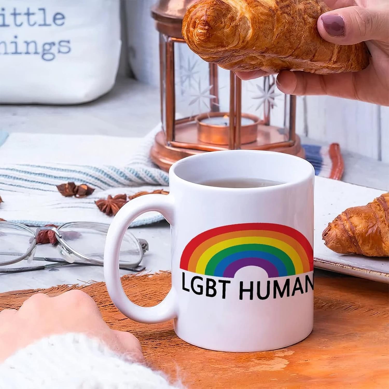 Ceramic Coffee Mug Let Your True Colors Shine Coffee Tea Cup LGBT Mugs ...