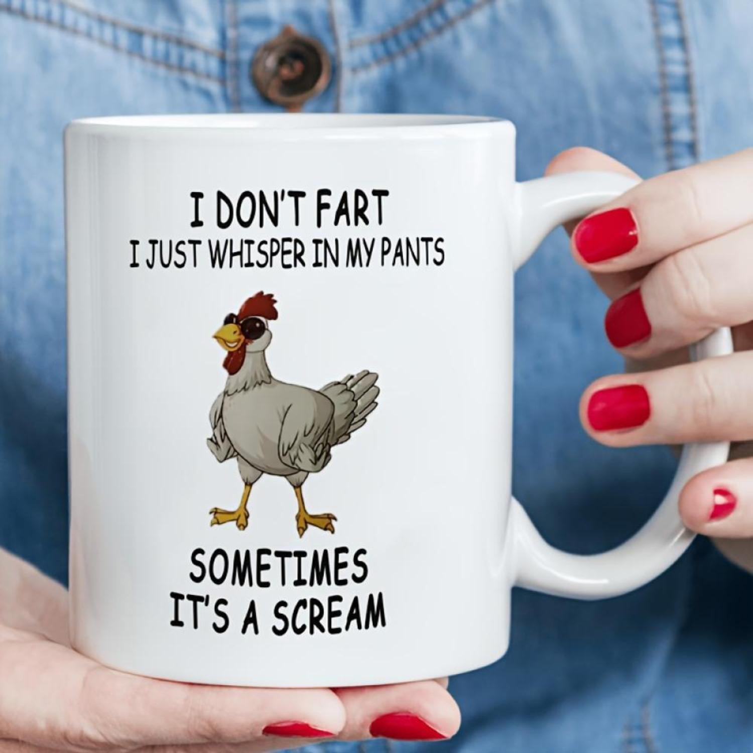 Ceramic Coffee Mug NATSUNO Funny Chicken Ceramic Coffee Mug I Don t ...