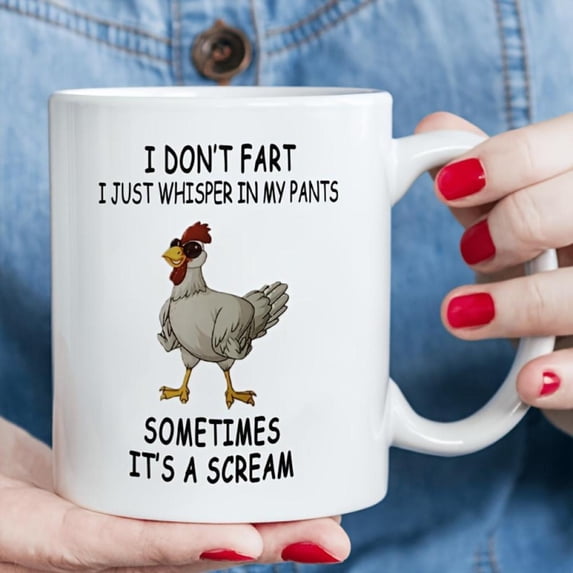 Ceramic Coffee Mug NATSUNO Funny Chicken Ceramic Coffee Mug I Don t ...