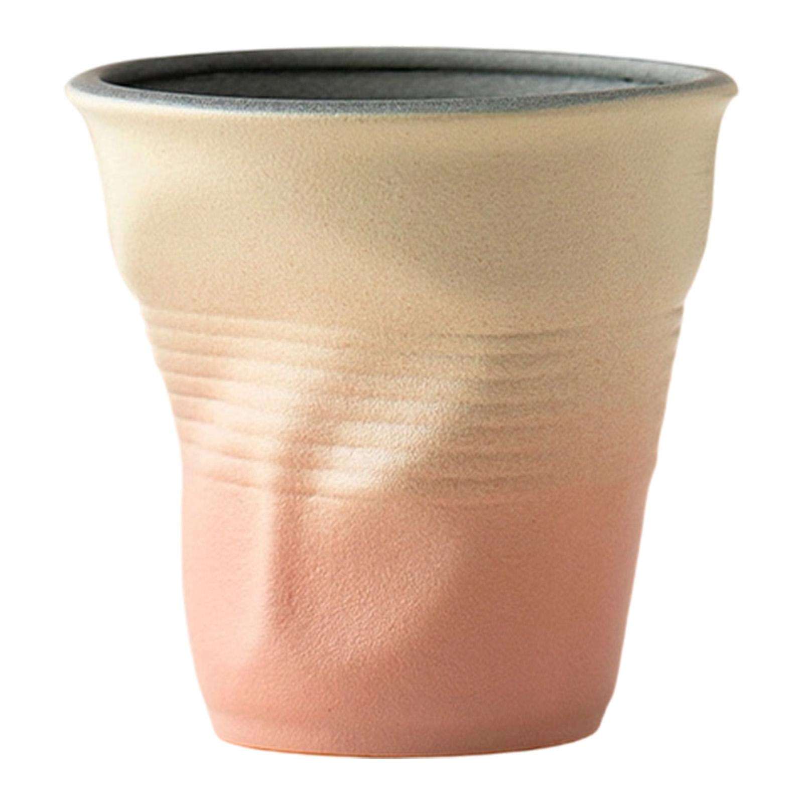 Ceramic Coffee Mug Pleated Tea Cup 90ml Size for Indoor Outdoor Modern ...