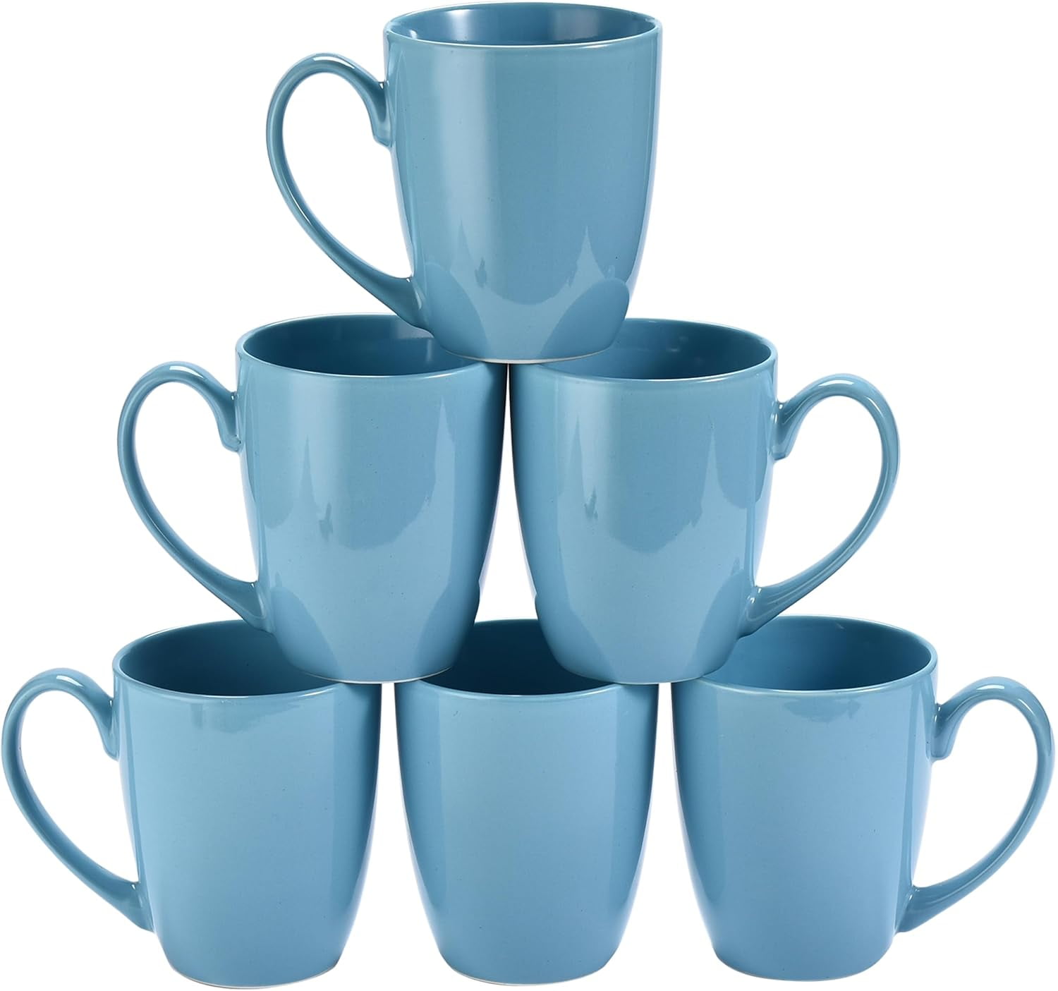 Ceramic Coffee Mug Set of 6-8oz Unique Tea Mug Set - Ceramic ...