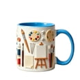 Ceramic Coffee Mug with Daily Tool Pattern for Coffee and Tea ...