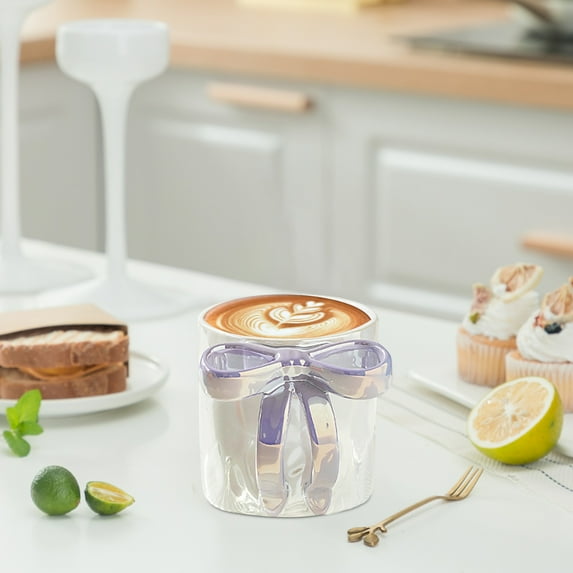 Ceramic Coffee Mug with Handle, Insulated Office Tea Cup for Hot & Cold ...