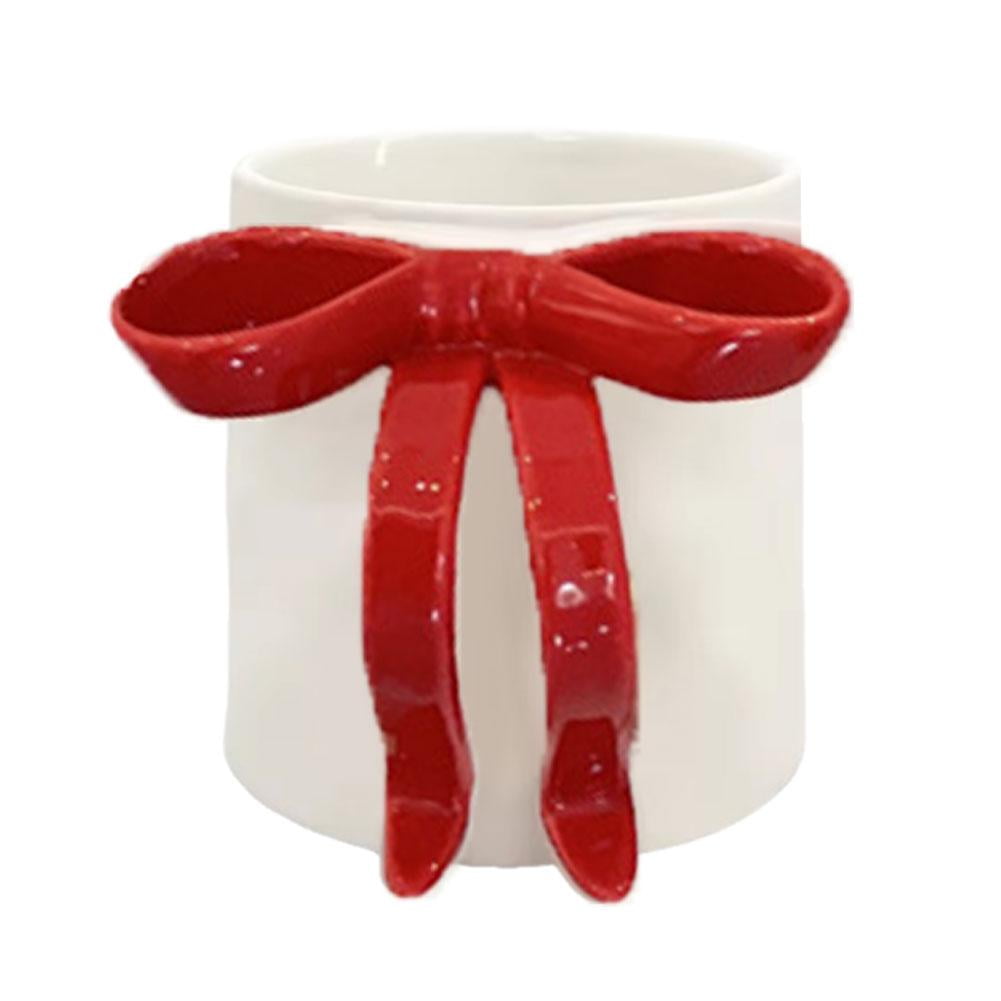Ceramic Coffee Mug with Pink Bow Handle For Women Decor Coquette ...