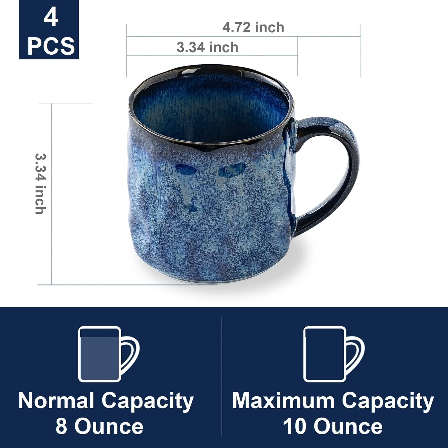 Ceramic Coffee Mugs - 10 Oz Ceramic Mugs - Tea Mugs With Handles - Fun ...