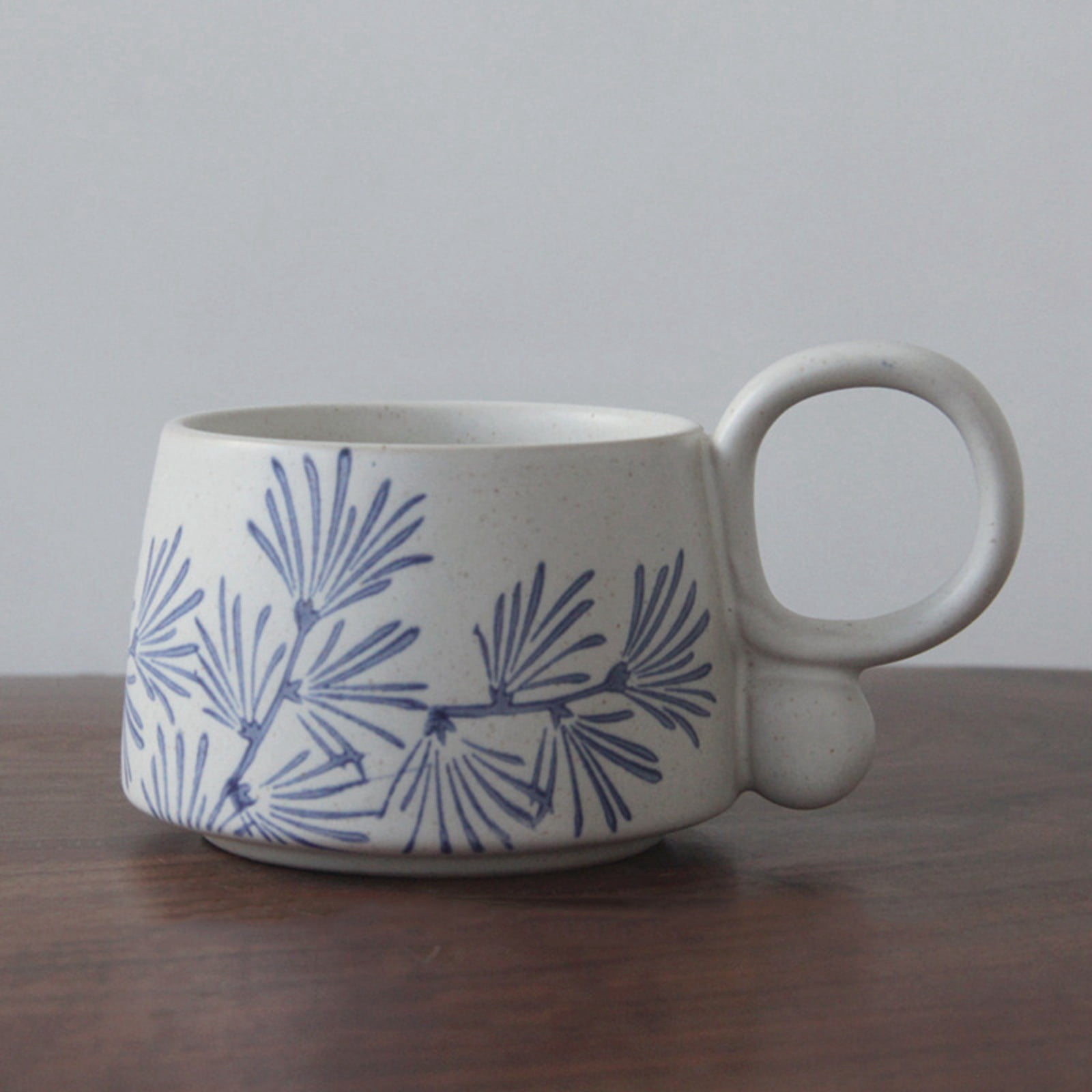 Ceramic Coffee Mugs, 12 Oz Hand Painted Coffee Cups with Handles ...