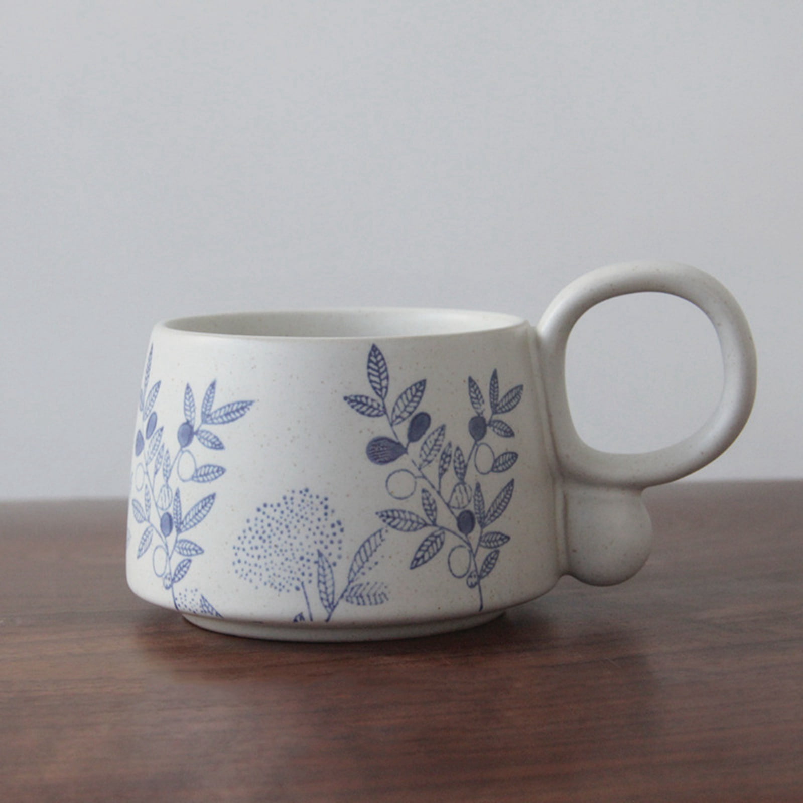 Ceramic Coffee Mugs, 12 Oz Hand Painted Coffee Cups with Handles ...
