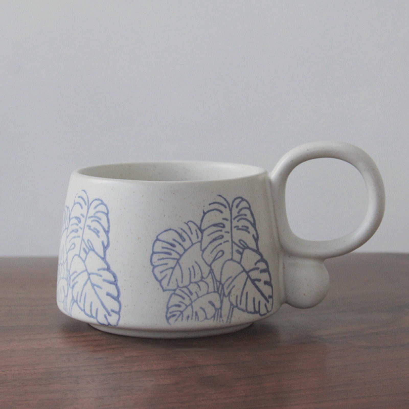 Ceramic Coffee Mugs, 12 Oz Hand Painted Coffee Cups with Handles ...