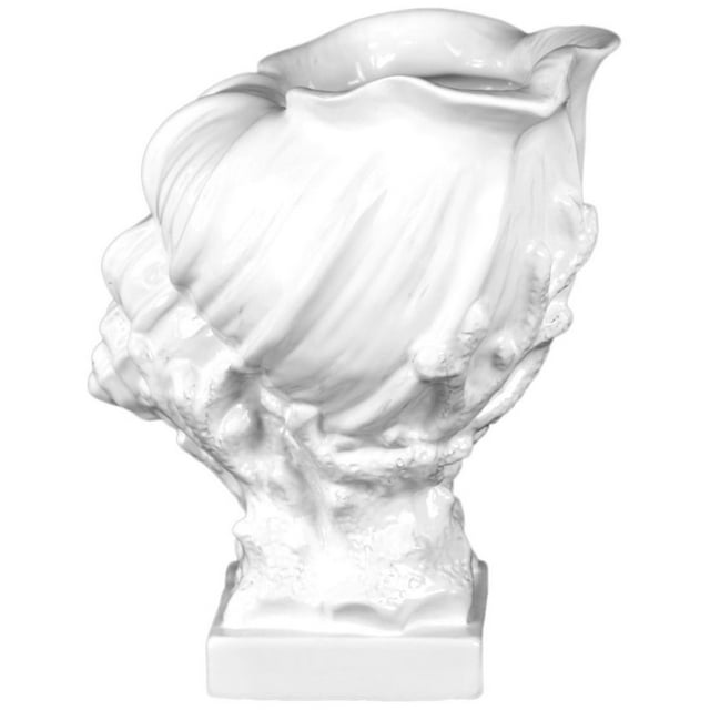 Ceramic Conch Seashell On Coral Pedestal - Walmart.com