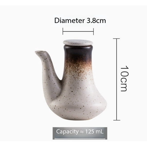 Ceramic Condiment Bottle Set - 1 Piece Soy Sauce, Vinegar, Oil ...
