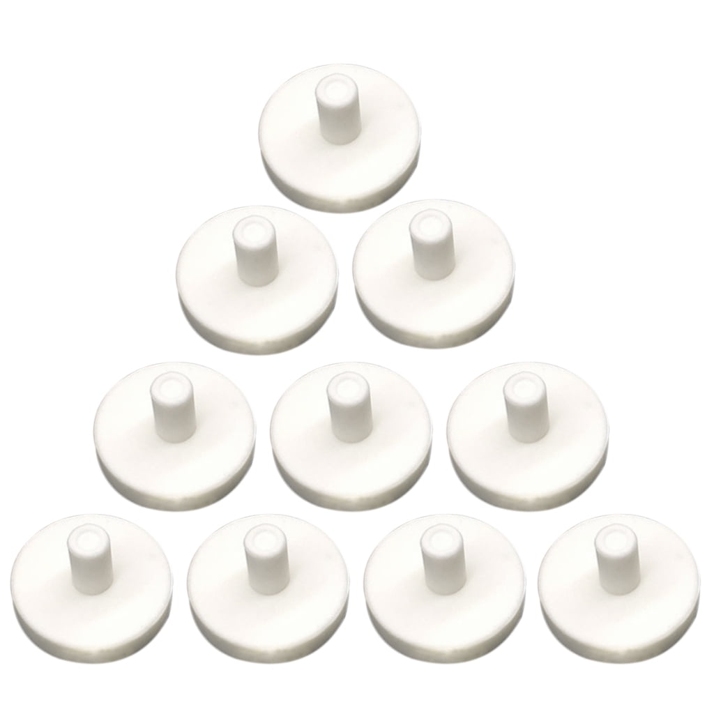 10pcs White Ceramic Coral Frag Disks T-Shape Coral Base Support ...