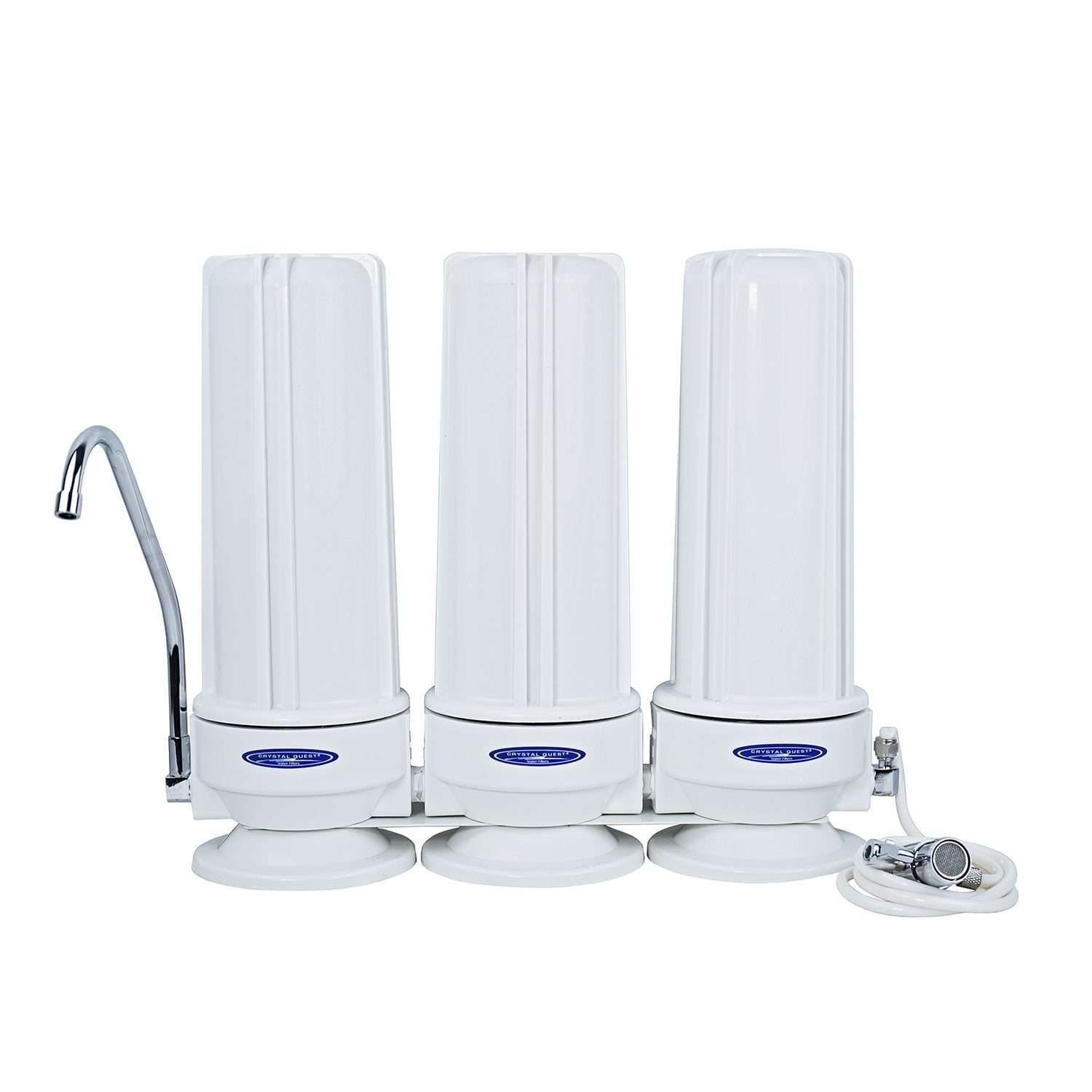 Ceramic Countertop Water Filter System Triple White (Polypropylene ...