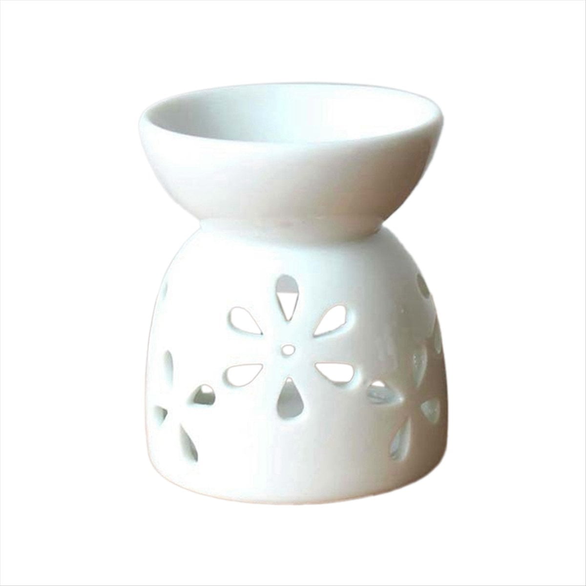 Ceramic Crafts Ceramic Hollow-Out Aromatherapy Stove Candlestick ...