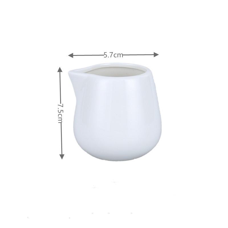 Ceramic Cream Jugs, Mini Creamer Pitcher, White Porcelain Classic ...