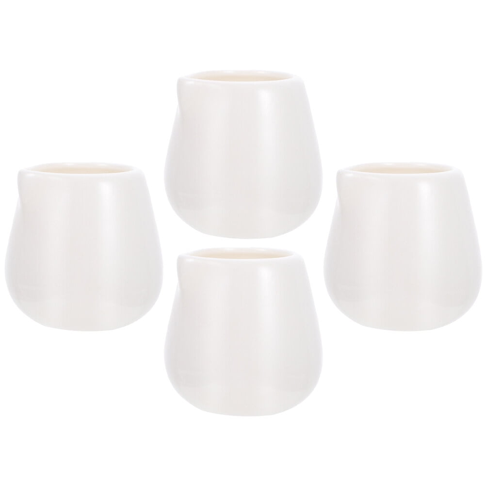 Ceramic Creamer with Handle: 2pcs Classic Creamer Pitcher Cup Porcelain ...