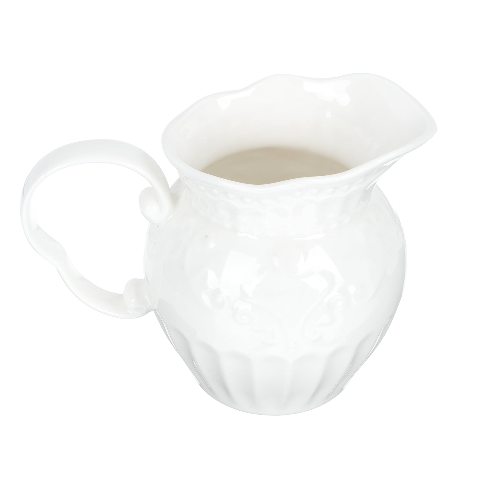 Ceramic Creamer with Handle Coffee Creamer Pitcher Sauce Server Serving ...
