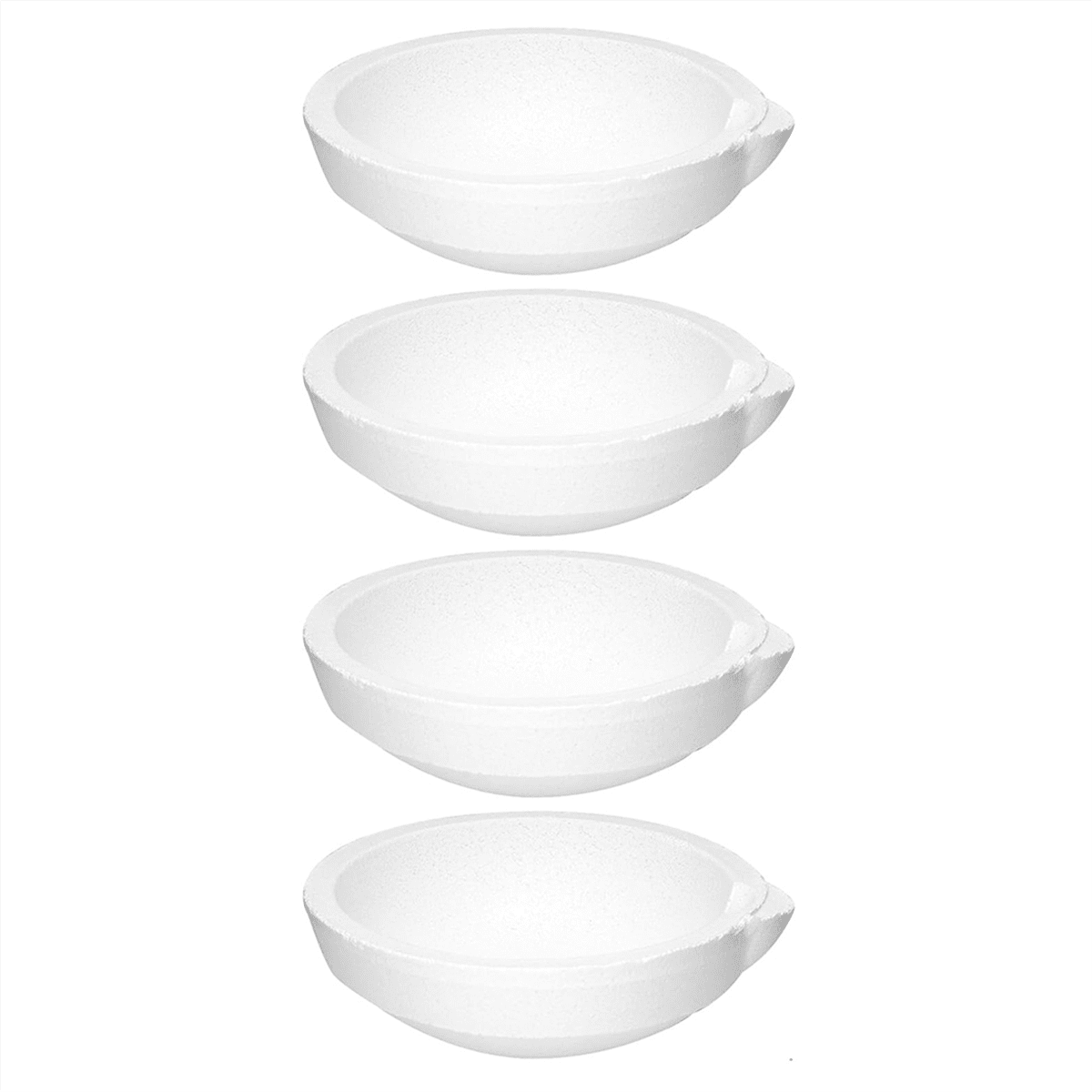 Ceramic Crucible Bowl, 4 Pcs 250g Quartz Melting Dishes Pot for Melting ...