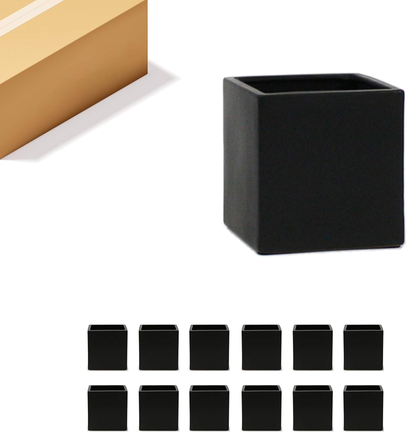 Ceramic Cube Vase Bulk Width 3" Height 3" (Fits 2.5" Pot) Elegant ...